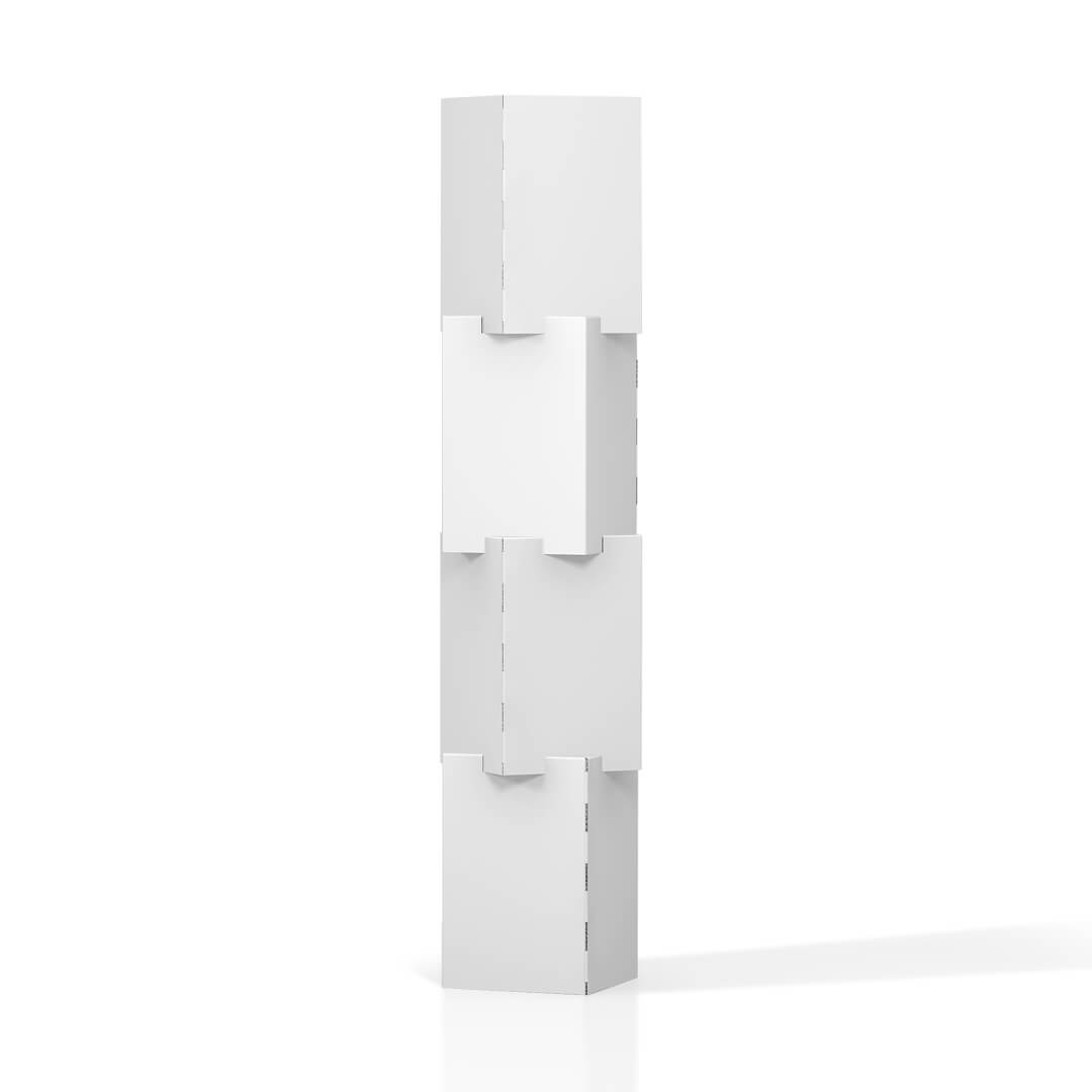 Totem modulare da 4 cubi sovrapposti - Tic Tac Stampa